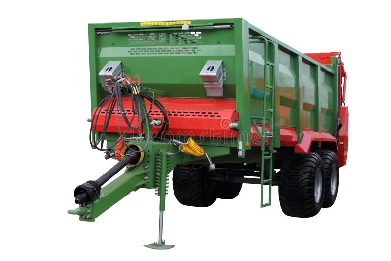 The modern red tractor stock photo. Image of techniques - 51543320