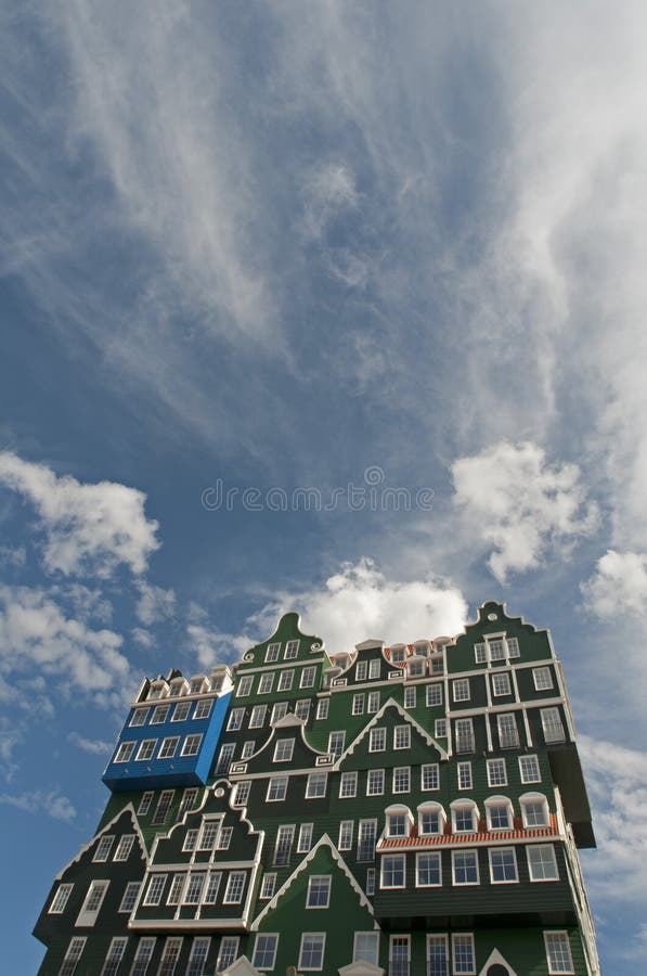 Modern and Traditional Dutch Architecture Stock Image - Image of ...