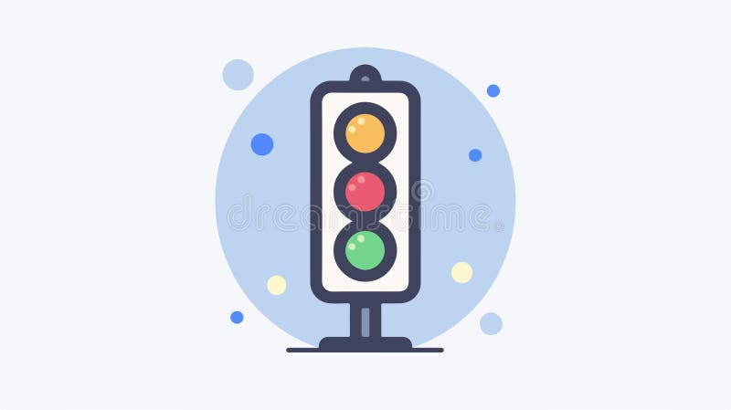 Modern Traffic Light Icon for Traffic Related Concepts Stock Vector ...