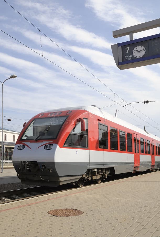 Modern train stock photo. Image of passenger, information - 15353992