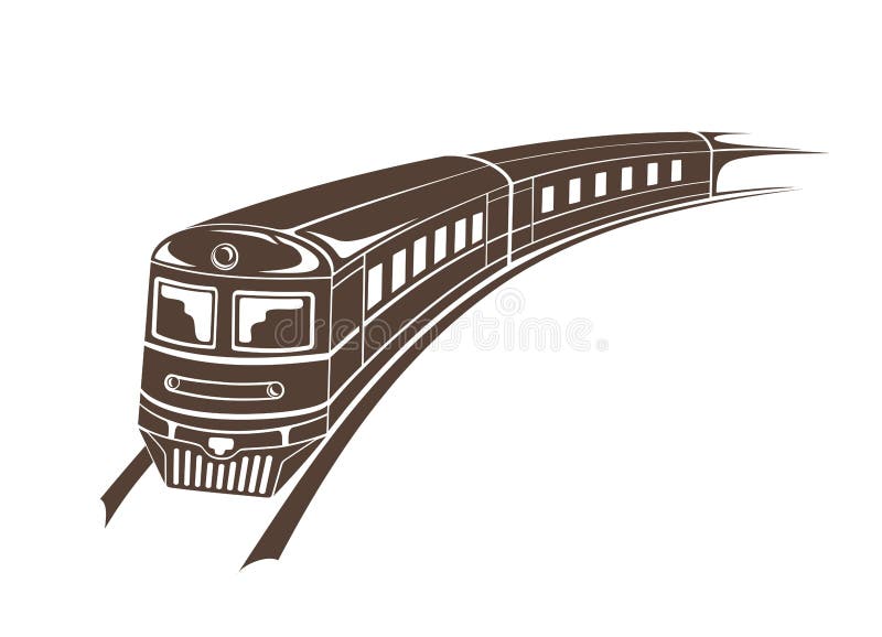 Modern train stock vector. Illustration of simple, locomotive - 16418541