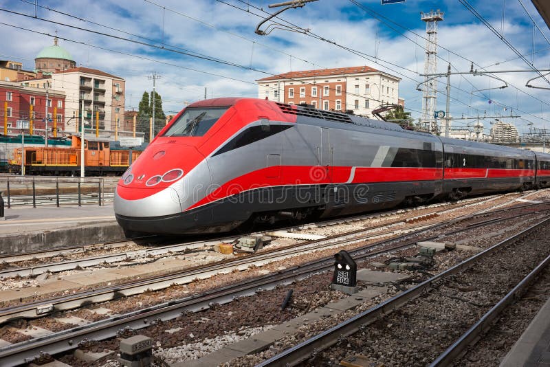 Modern train stock image. Image of business, motion, locomotive - 35745531