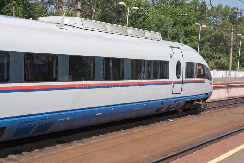 Modern train stock photo. Image of station, rail, electric - 35752408