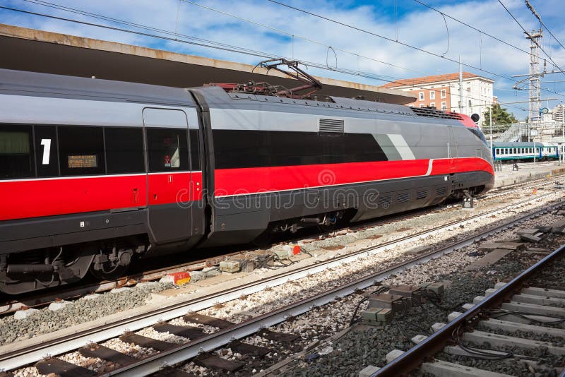 Modern train stock photo. Image of perspective, train - 36065668