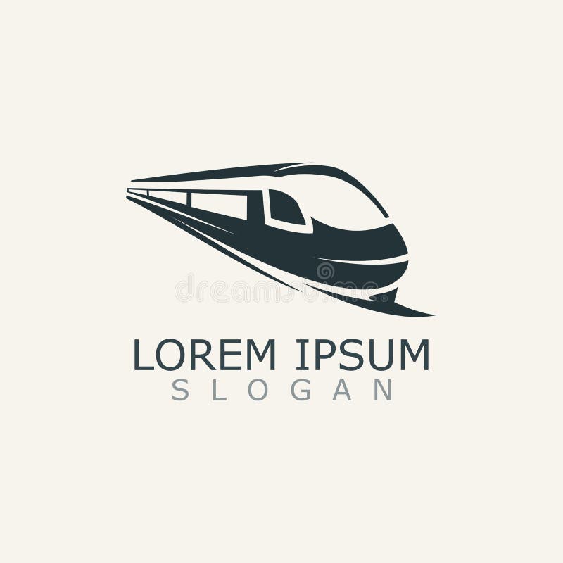 Modern Train Logo Image Design Transport Railway Icon Template Stock ...