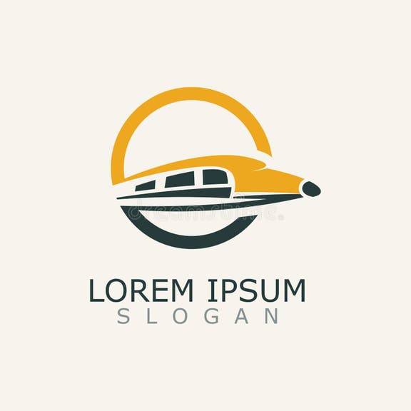 Modern Train Logo Image Design Transport Railway Icon Template Stock ...