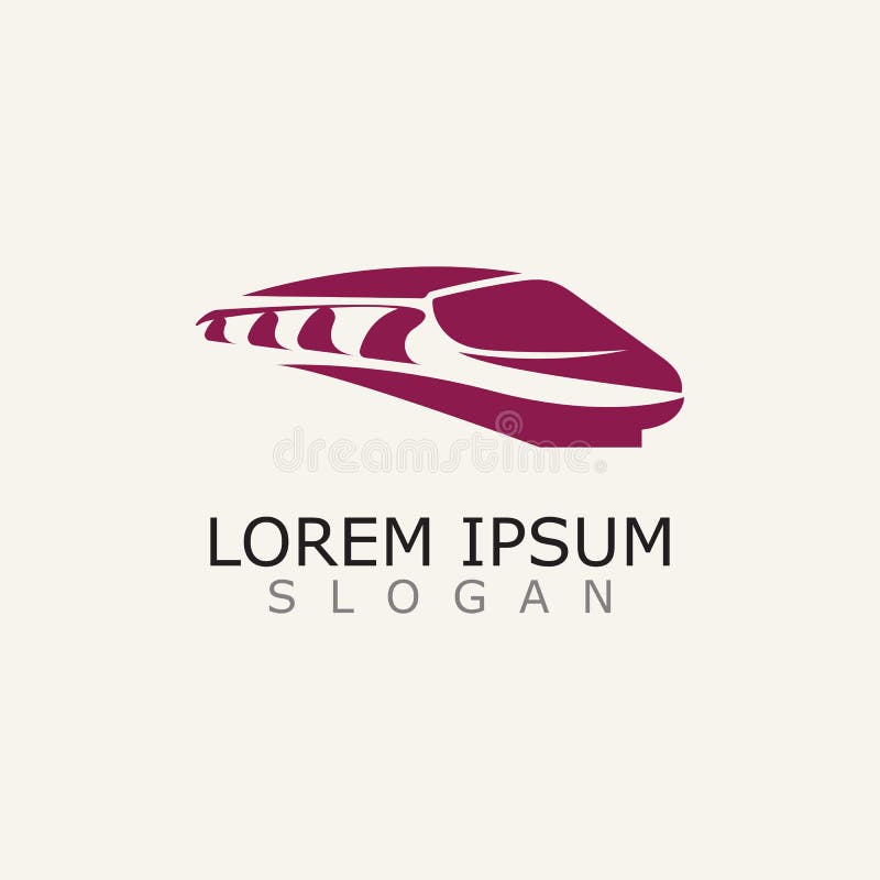 Modern Train Logo Image Design Transport Railway Icon Template Stock ...