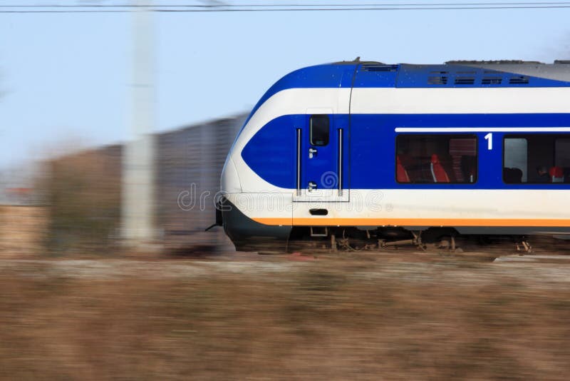 Train rushing by stock image. Image of high, platform - 51344231