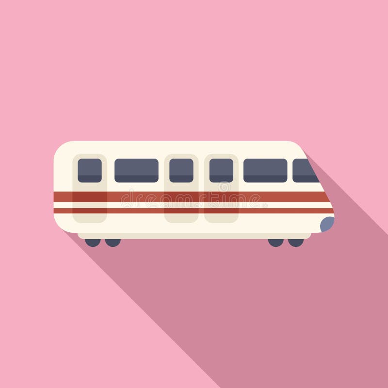 Modern Train Pass Icon Flat Vector. Crossing Railroad Stock Illustration - Illustration of level ...