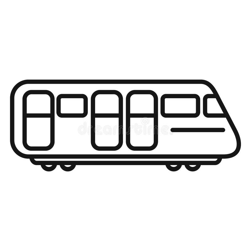 Modern Train Pass Icon Outline Vector. Crossing Railroad Stock Vector ...