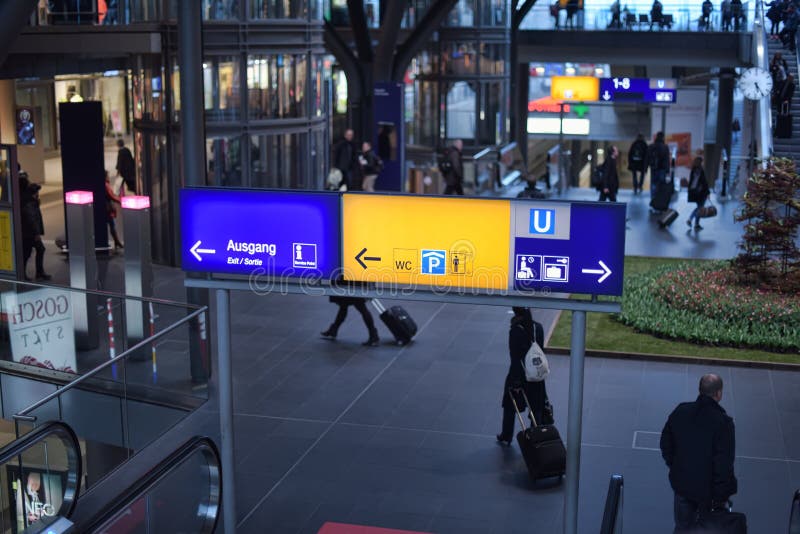 Modern Train Station Berlin Editorial Photography - Image of high ...