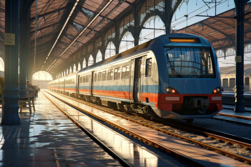 Modern train station stock photo. Image of city, subway - 300315820