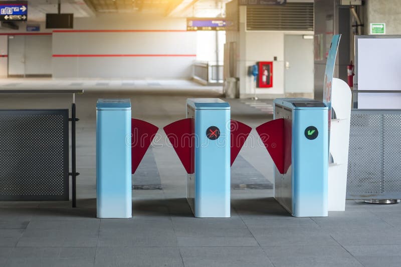 Modern Train Station Entrance Open Gates Entrance and Exit with ...