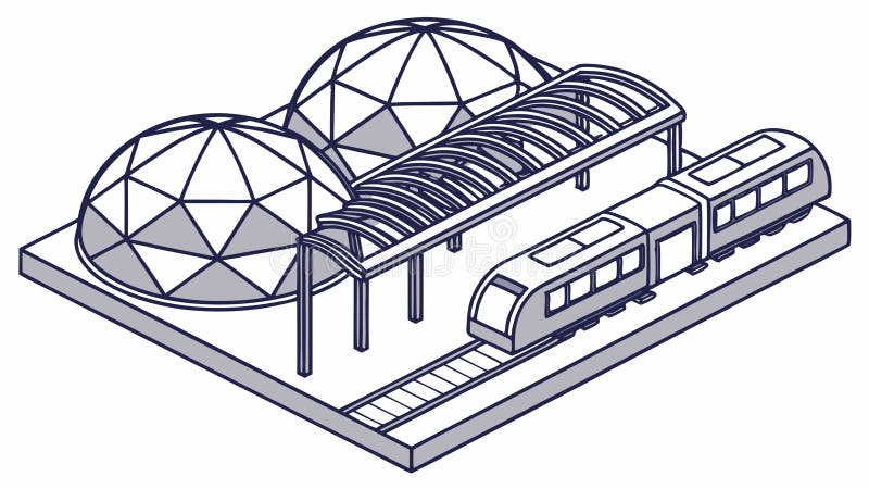 Modern Train Station Commuter Hub Stock Illustrations – 569 Modern ...