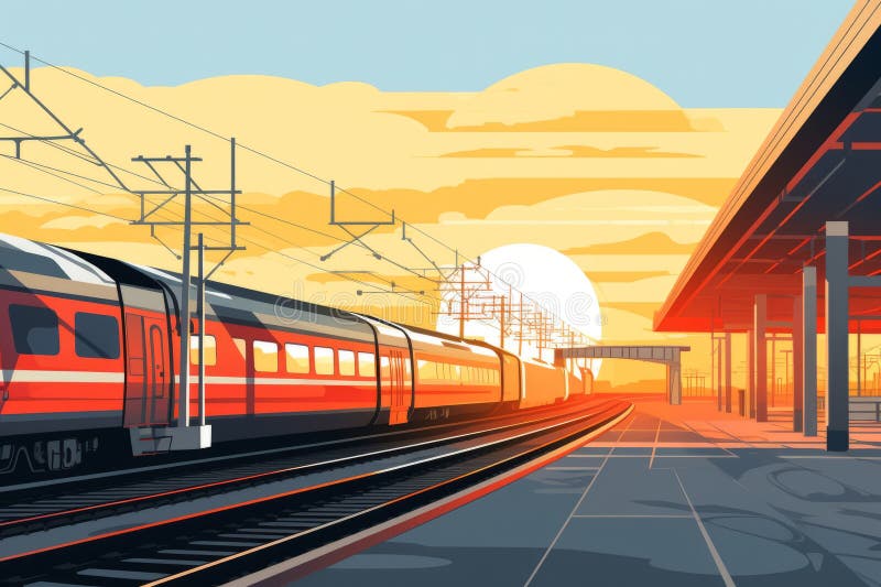 Modern Train Station without People Stock Photo - Image of underground ...