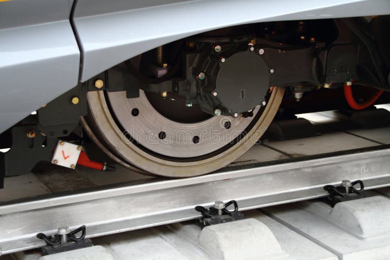 Modern train wheel stock photo. Image of transportation - 18815530