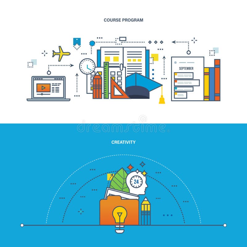 Modern Training, Course Program, Creative Work, Education, Business and ...