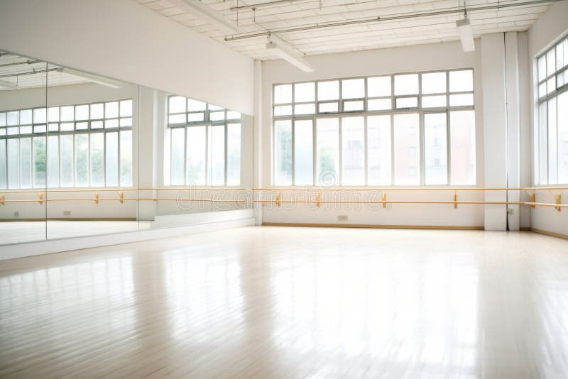 Modern Training Dance Hall Interior Stock Photo - Image of school ...