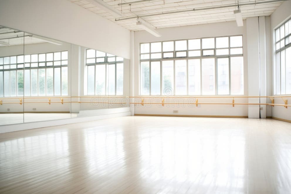 Modern Training Dance Hall Interior Stock Photo - Image of school ...
