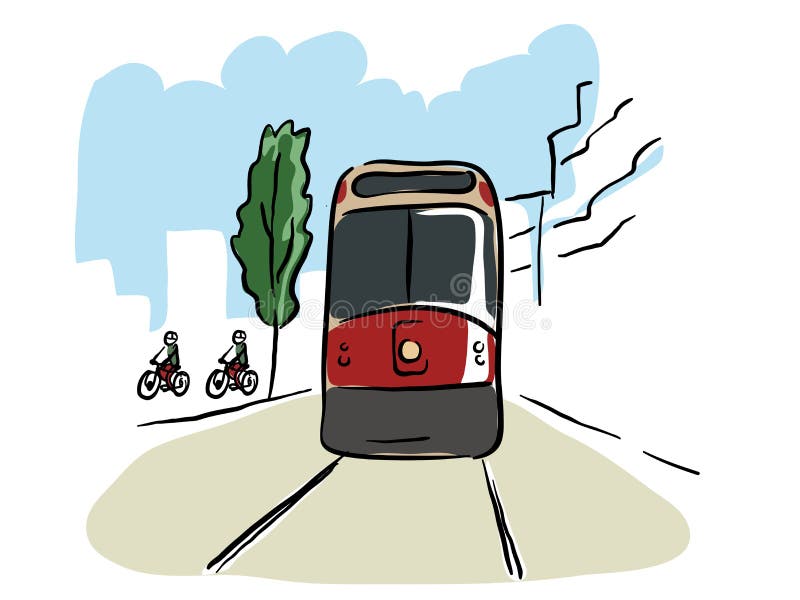 Modern Train Moving Illustration Stock Vector - Illustration of ...