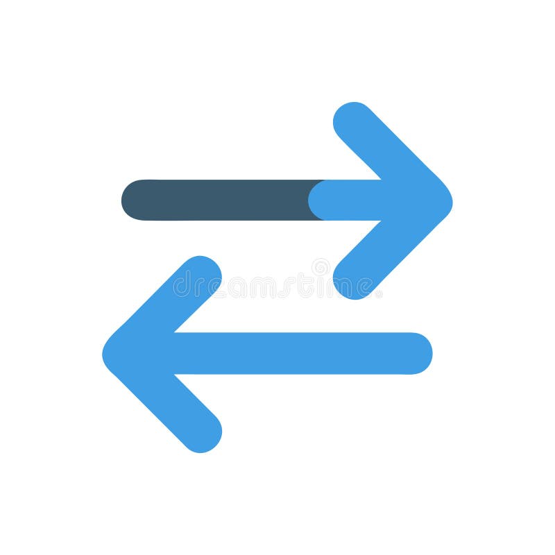 Modern Transfer Arrow Icon for Digital Communication Stock Vector ...