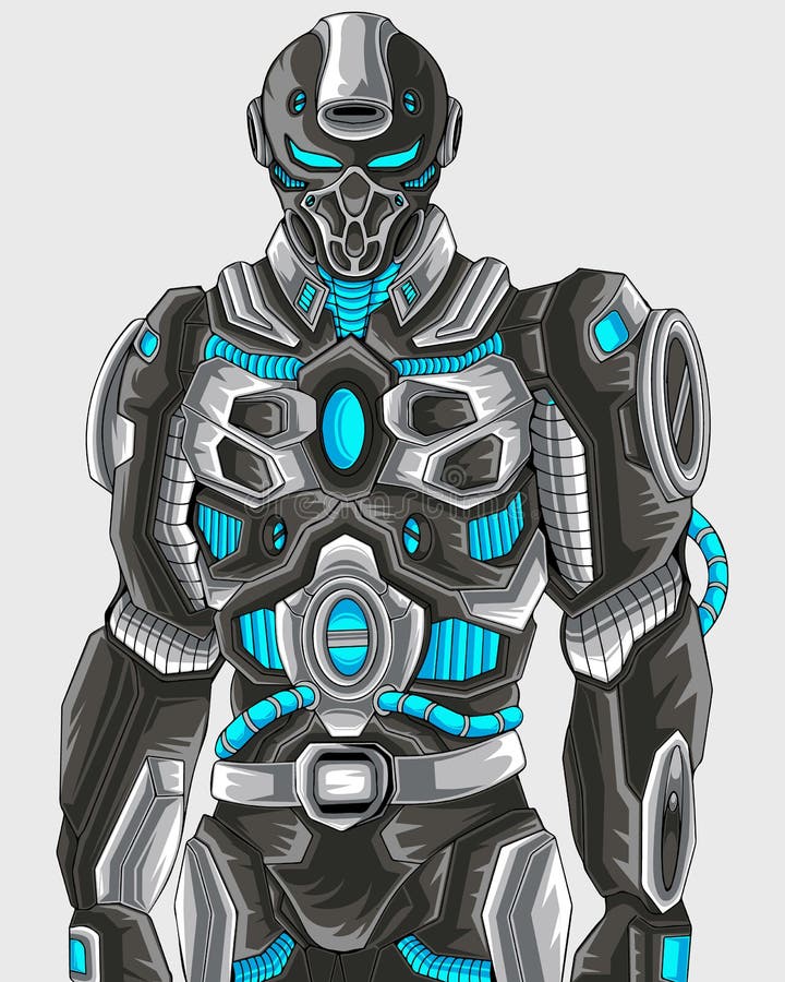 Modern Transformer Robots Illustration Stock Illustration ...