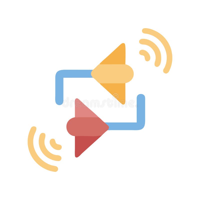 Modern Transmit Icon for Digital Communication Stock Vector ...