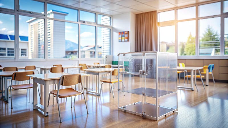 Modern Transparent Acrylic Locker Box for Organized Classroom Storage ...
