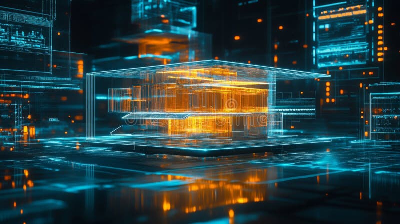 A Modern, Transparent Architectural Model Presenting Innovative Design ...