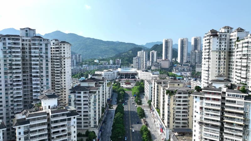 4k Aerial Photography of Modern Traffic Buildings in Beautiful Cities ...