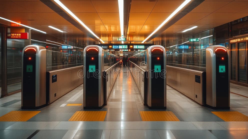 Modern Transportation Checkpoint with Automated Entry System for ...