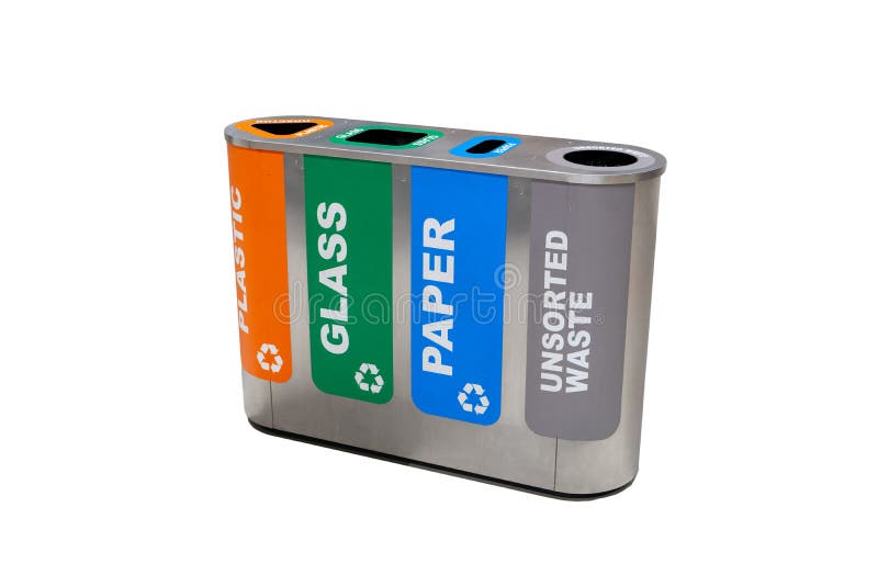 Modern Trash Bins for Waste Segregation. Separate Waste Collection ...