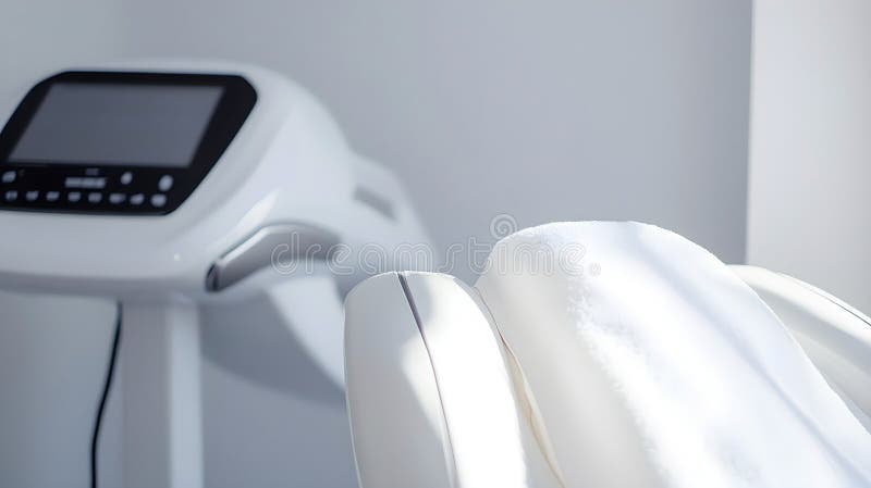 Modern Treatment Chair and Equipment in a Minimalistic White Clinic ...