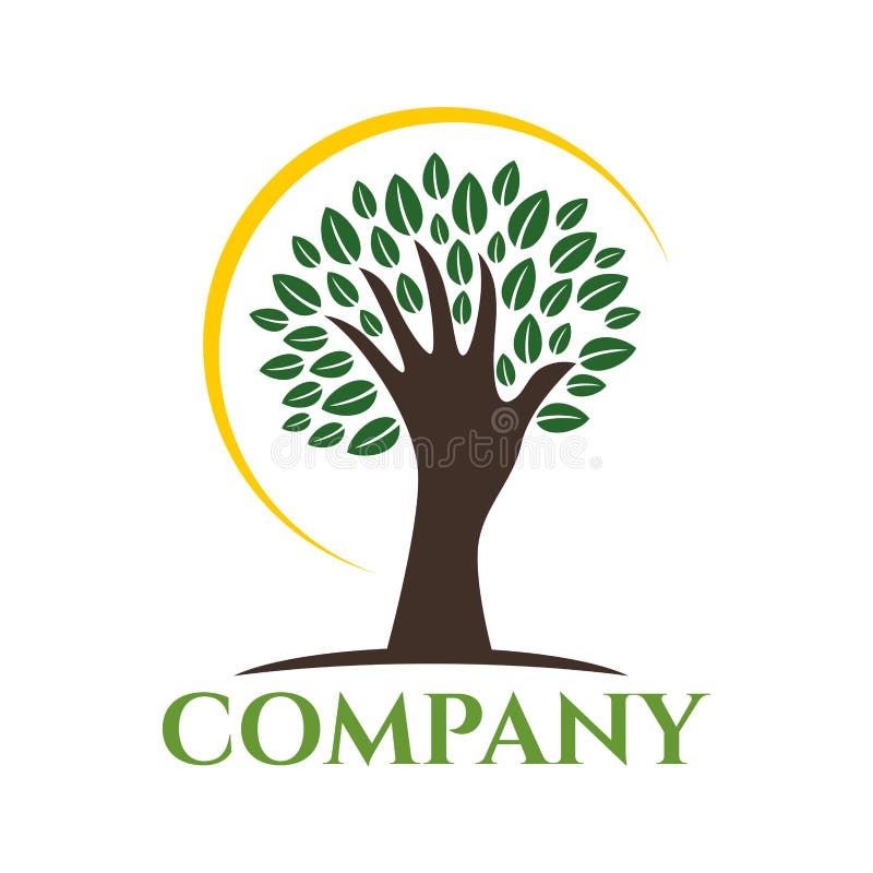 Modern Tree Sequoia Logo. Vector Illustration Stock Vector ...