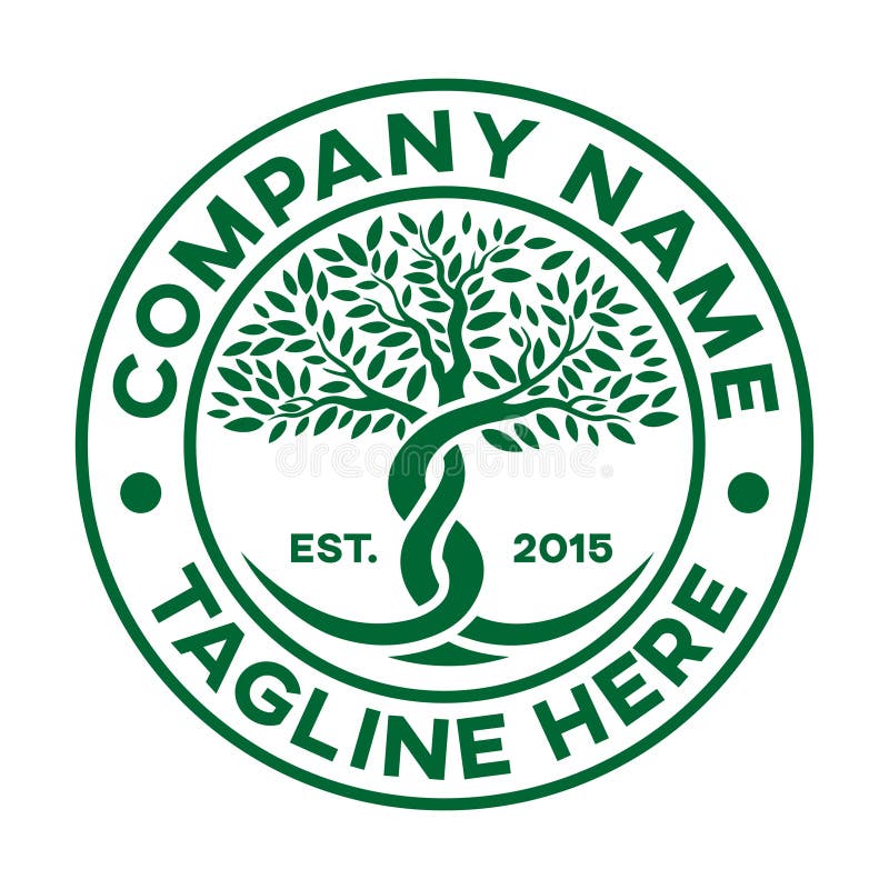 Modern Tree Oak Logo. Vector Illustration Stock Vector - Illustration ...