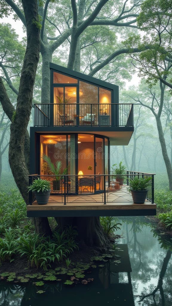 Modern Treehouse: Contemporary Design in Lush Forest Setting by ...