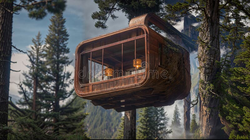 Modern Treehouse Retreat: Unique Architecture in Forested Landscape ...