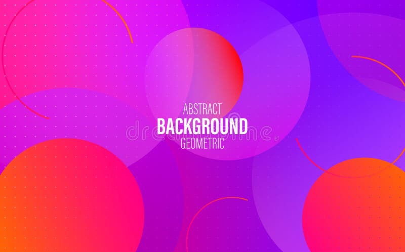 Modern Trending Bright Geometric Gradient Background, Wallpaper with ...