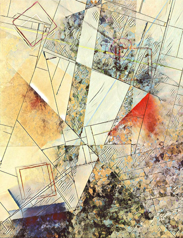 Modern trendy abstract stock illustration. Illustration of artwork ...