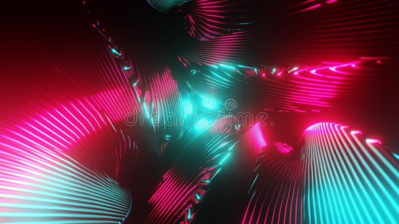 Hypnotic, Multicolor, and Abstract in a Neon VJ Seamless Loop. Stock ...