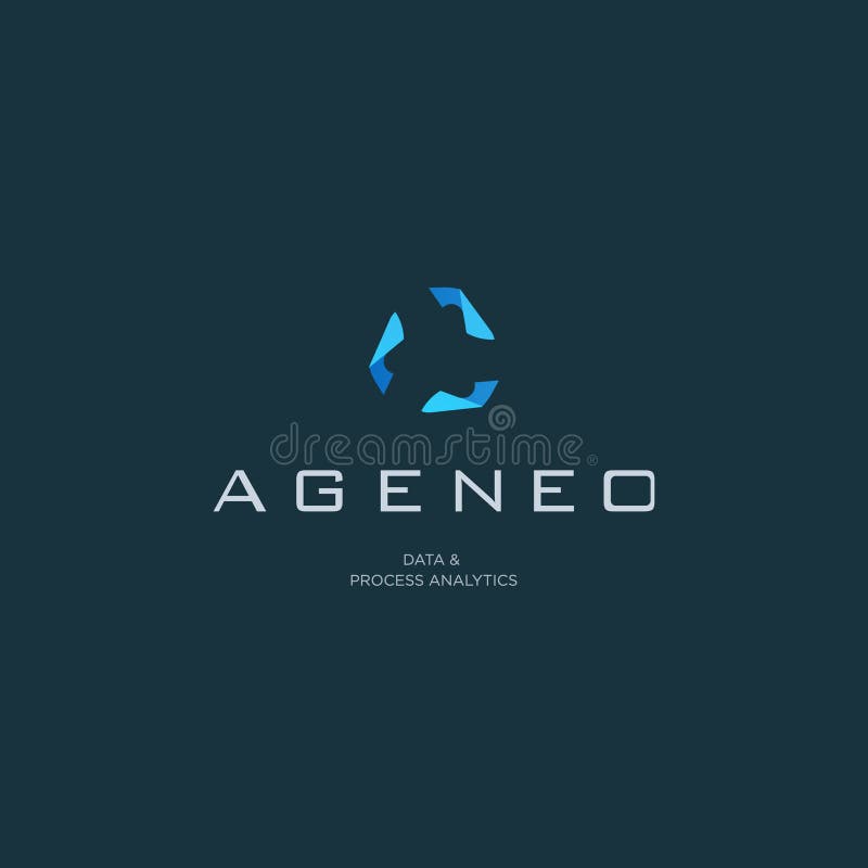 Modern Triangle Cycle Simple Futuristic Style Logo Stock Vector ...