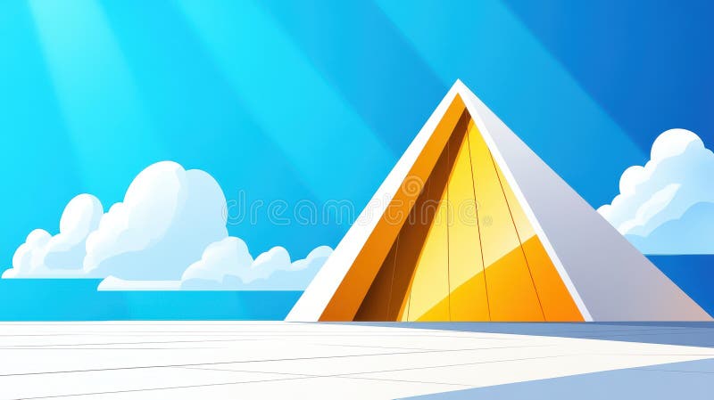 Modern Triangle Design Blends Glass, Concrete, and Steel, Showcasing ...