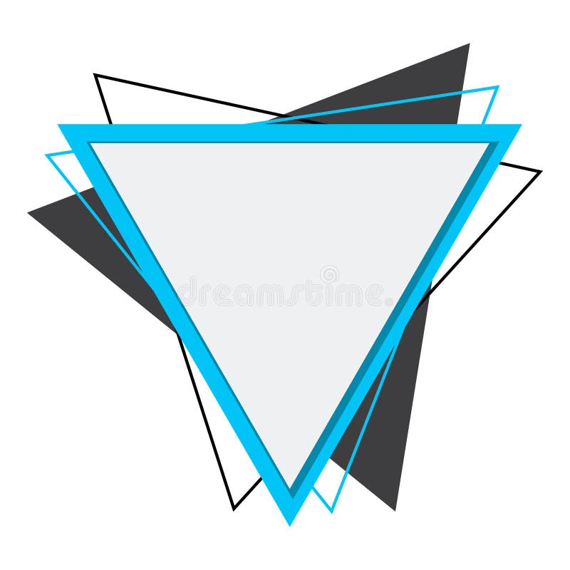 Modern Abstract Triangle Frame Decoration Stock Vector - Illustration ...