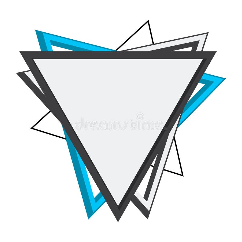 Modern Abstract Triangle Frame Decoration Stock Vector - Illustration ...