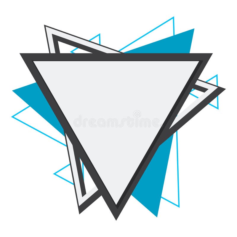 Modern Abstract Triangle Frame Decoration Stock Illustration ...
