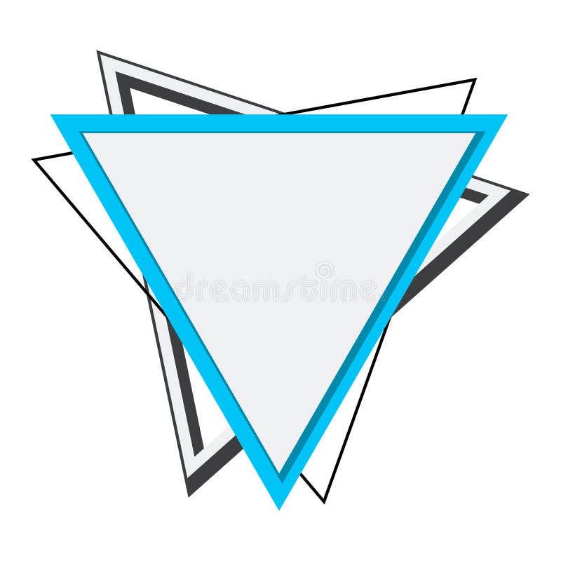 Modern Abstract Triangle Frame Decoration Stock Illustration ...
