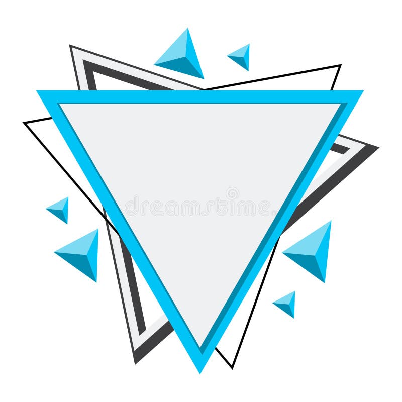 Modern Abstract Triangle Frame Decoration Stock Vector - Illustration ...