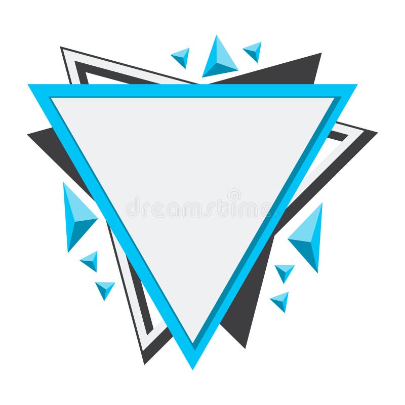 Modern Abstract Triangle Frame Decoration Stock Vector - Illustration ...