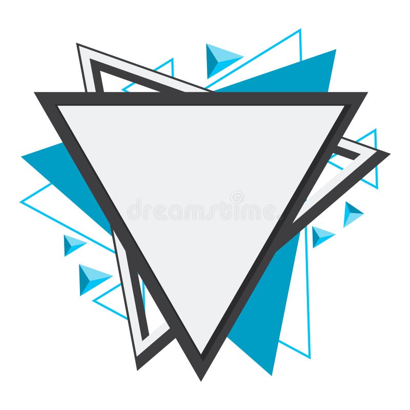 Modern Abstract Triangle Frame Decoration Stock Vector - Illustration ...