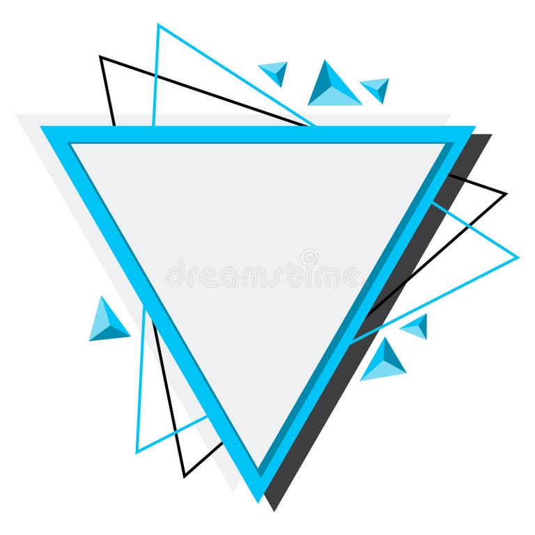 Modern Abstract Triangle Frame Decoration Stock Vector - Illustration ...